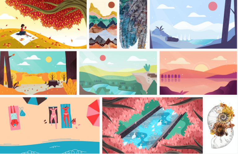 Mixkit Art 吸眼球的艺术插画图库，免费下载可商用 - 免费资源