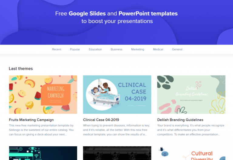Slidesgo 高品质 PPT 简报模版下载，Google Slides 也通用 - 免费资源